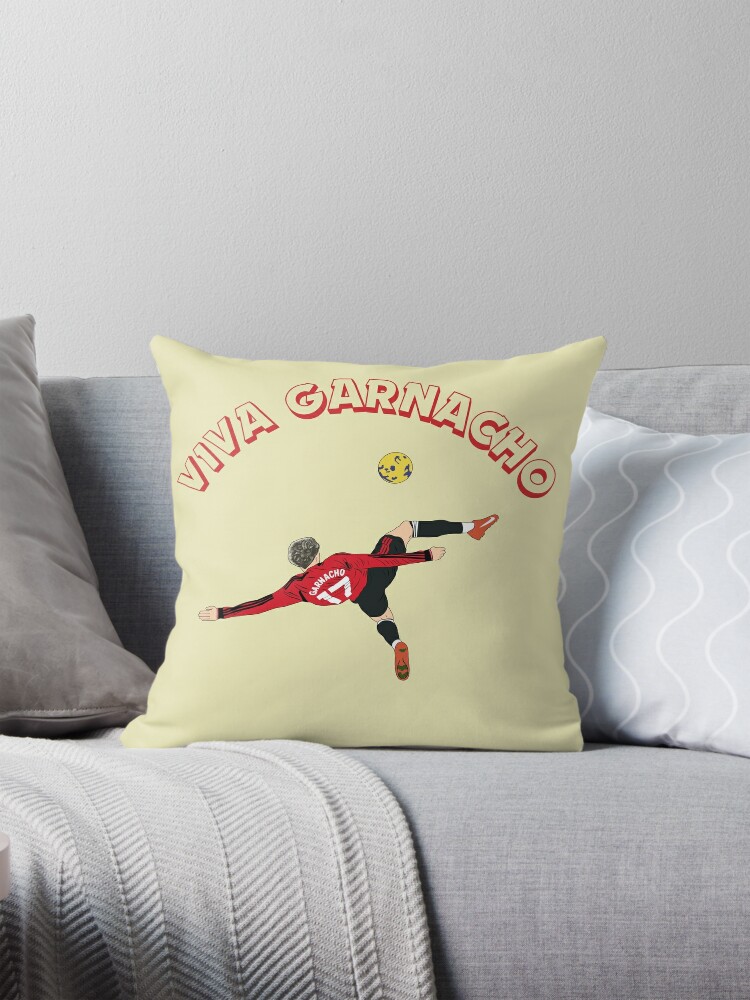 Viva Garnacho Alejandro Garnacho Bicycle Kick Overhead Goal Throw Pillow Covers Cases Cushion ...