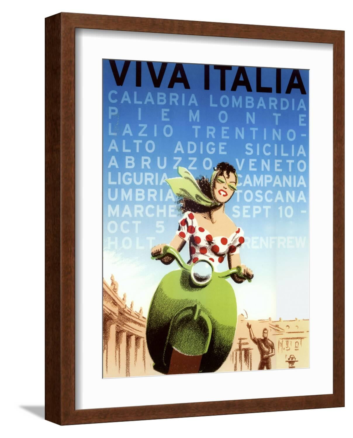 Art.com Viva Italia Giclee Print by Vintage Apple Collection, Brown ...