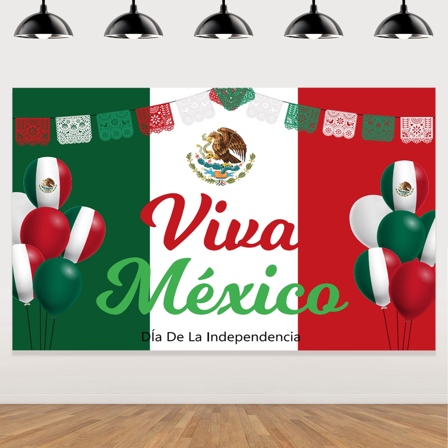 Viva Mexico Backdrop Banner, Viva Mexico Photo Booth Backdrop Dia De La ...