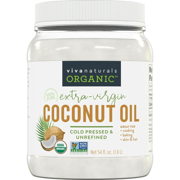 Viva Naturals Organic Extra Virgin Coconut Oil, 54 fl oz