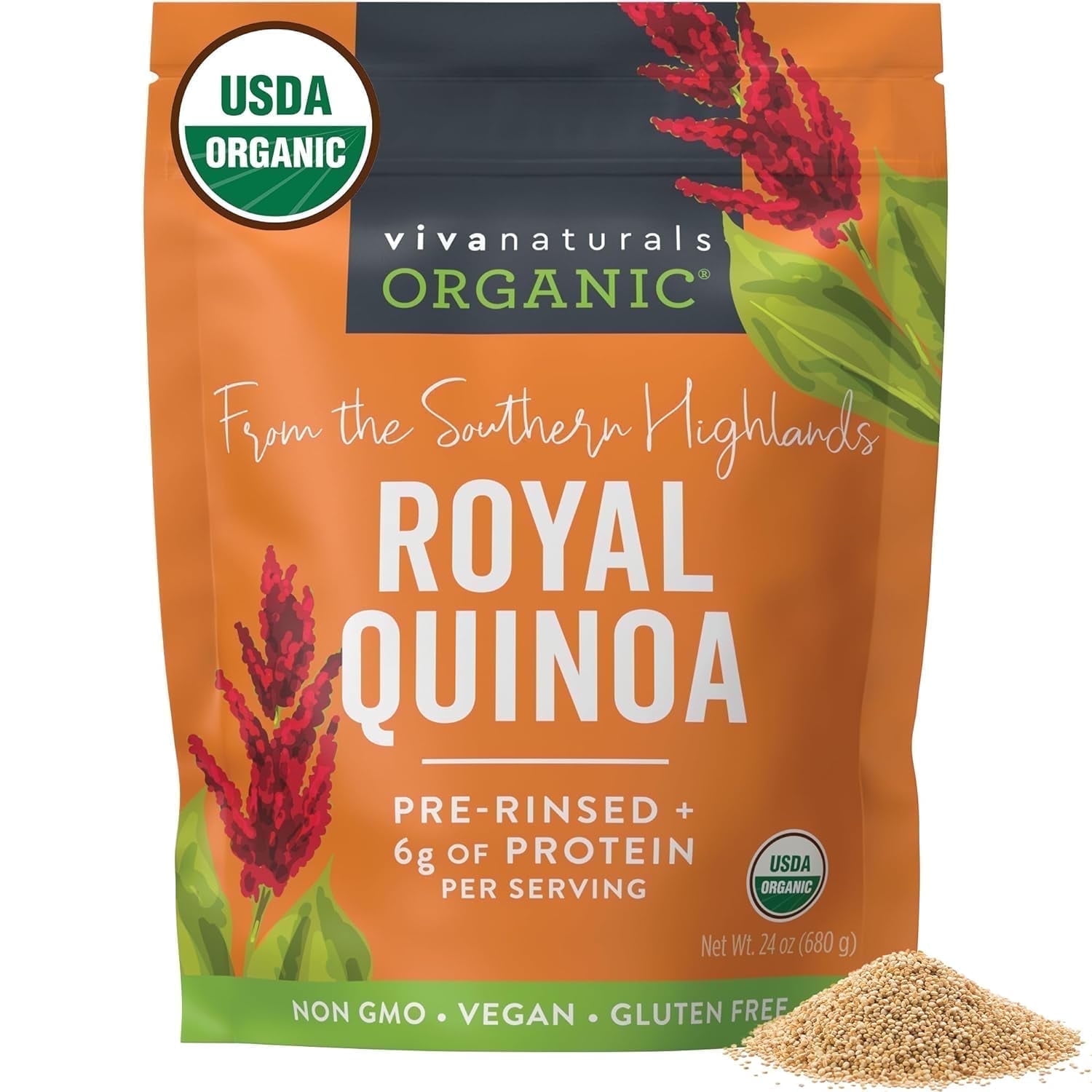 Viva Naturals Organic Royal Quinoa 24 oz - Walmart Business Supplies