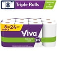 Viva Signature Cloth Paper Towels, 8 Triple Rolls - Walmart.com