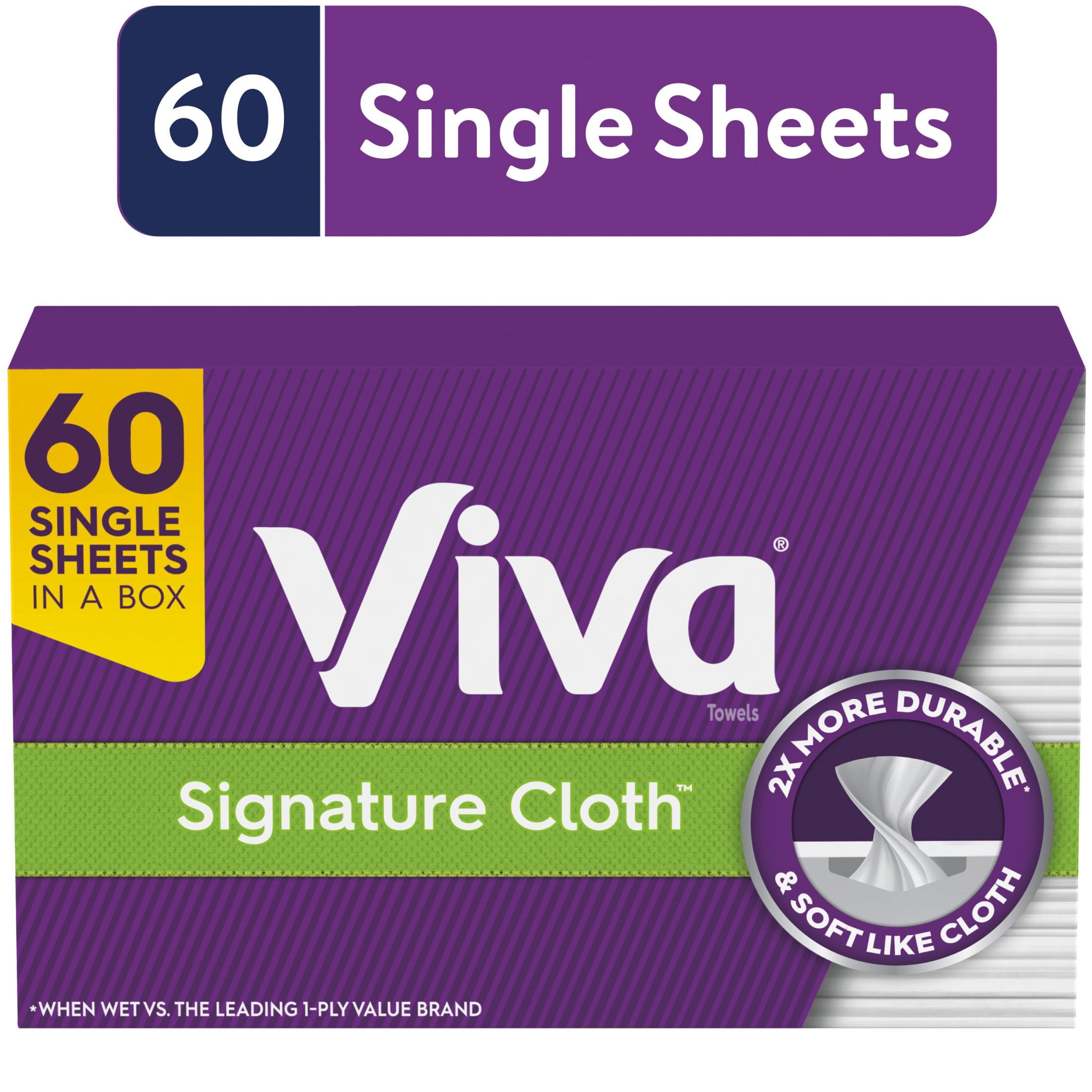 Viva Signature Cloth in a Box Cleaning Cloths, 1 Box - Walmart.com