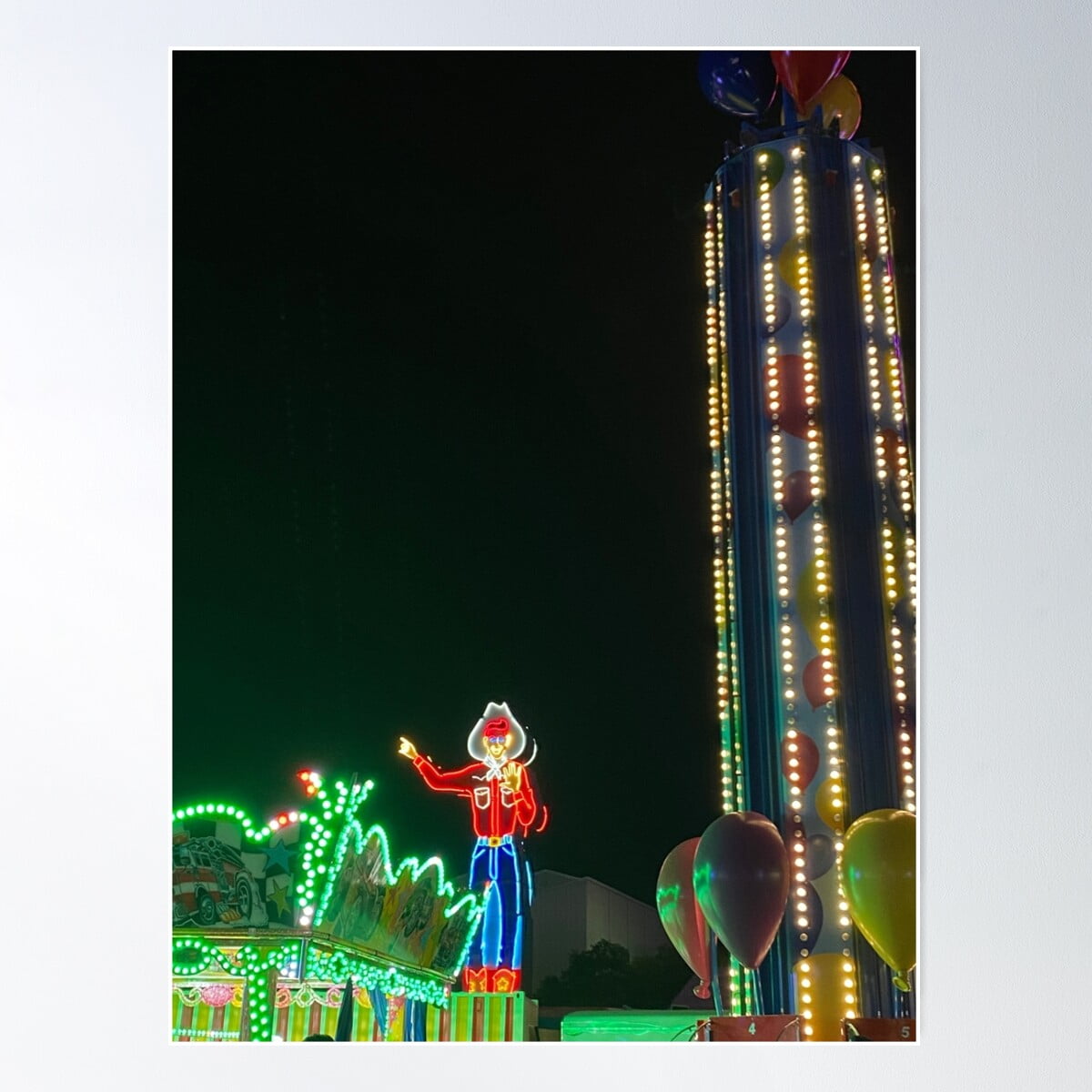 Viva Texas State Fair Poster Wall Art, Modern Wall Decor For Living ...