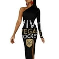 Viva Vegas Hockey Golden Hockey Knights Half Dleeve Split Dress prom ...