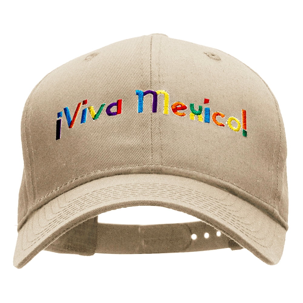 Viva Word Embroidered Twill Cap - Khaki OSFM - Walmart.com