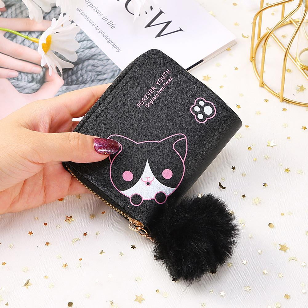 VivaFlex Cute Kitten Wallet Cartoon Cat Mini Furballs Credit Card ...