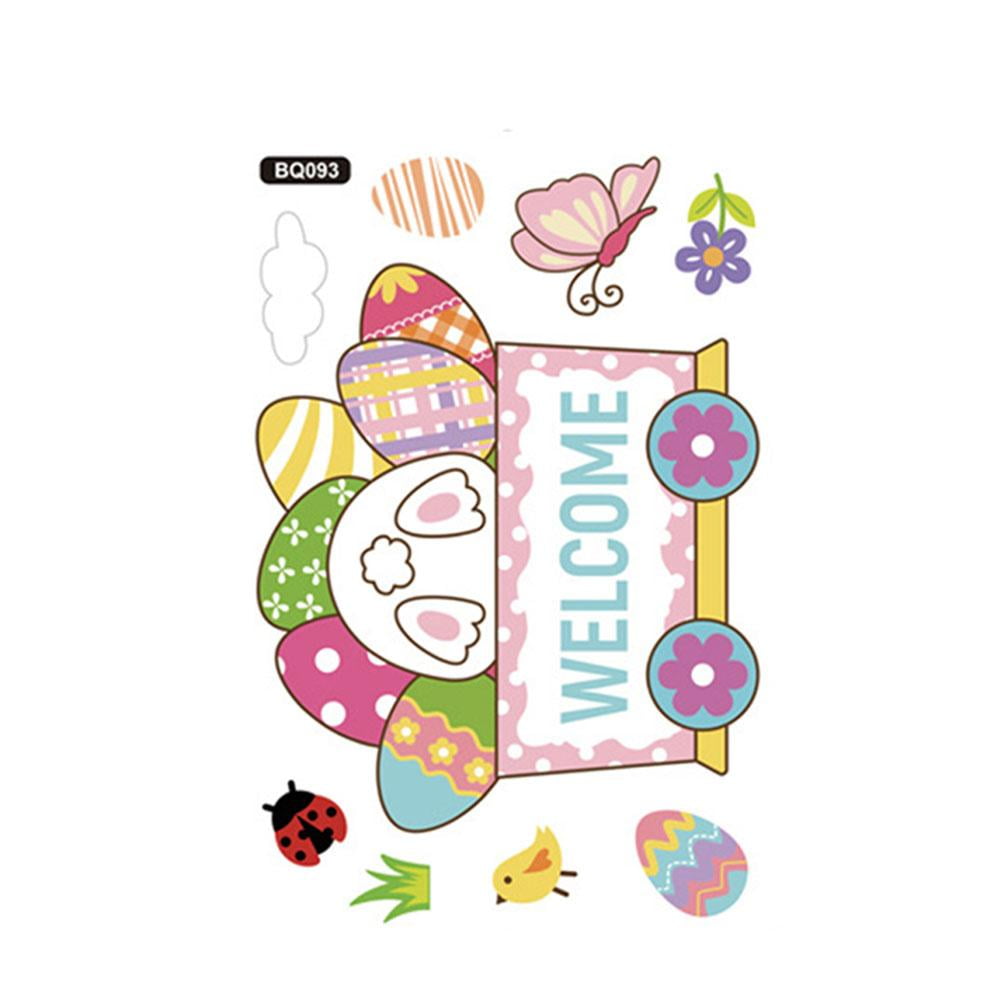 VivaFlex Easter Bny Dections Window Decals Kids School Home Easter Eggs ...
