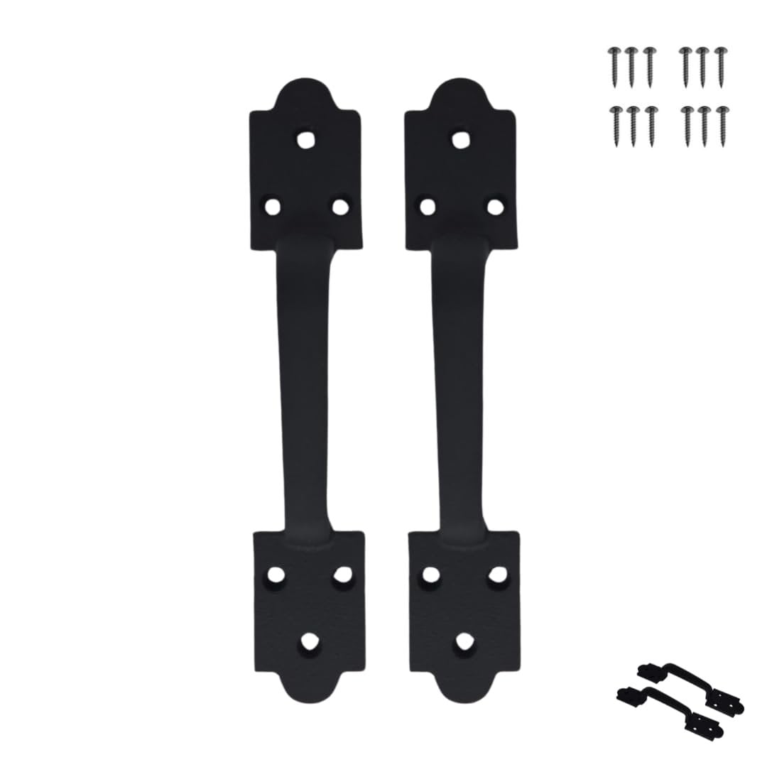 2 Pack Heavy Duty Gate Handle - Steel Pull for Barn Doors, Sheds ...