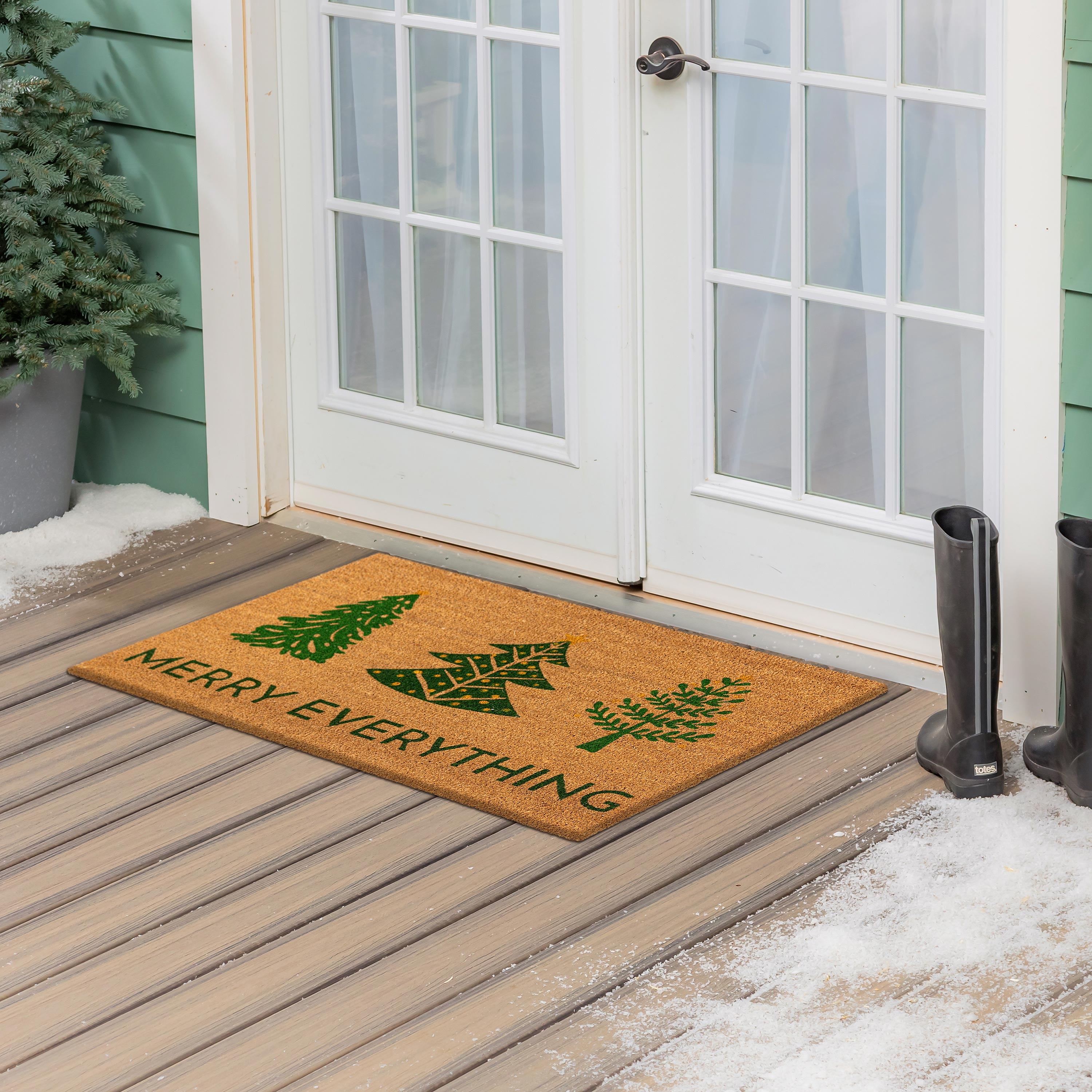 VivaStyle Coir Mat, 24"x36", Festive Foliage - Walmart.com