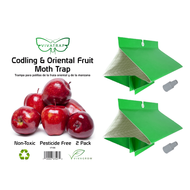 VivaTrap! VT-106 Codling + Oriental Fruit Moth Trap & Pheromone Lure (2 ...