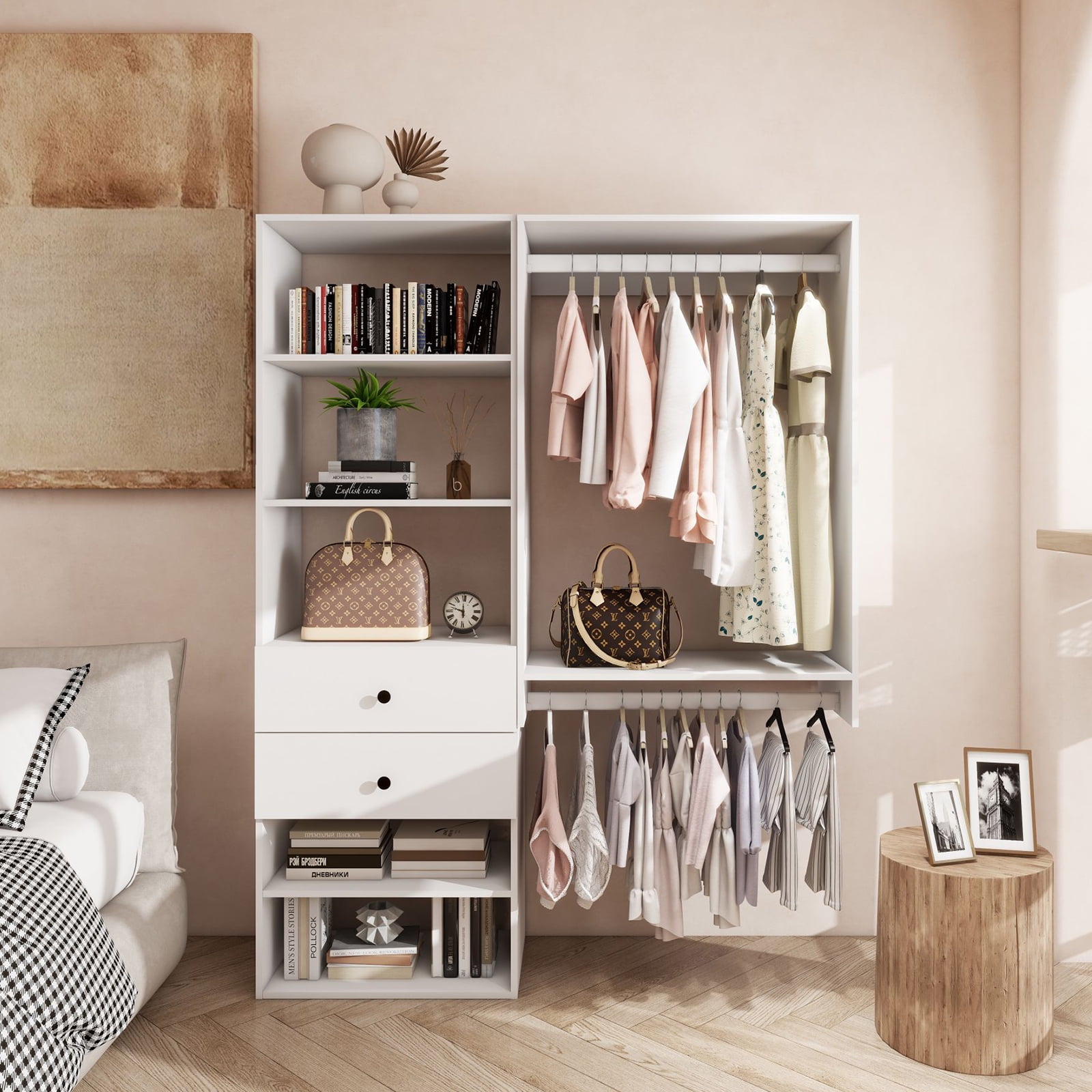 VivaVista Closet Modules: Wardrobe ClosetDouble Hanging Unit with 1 ...