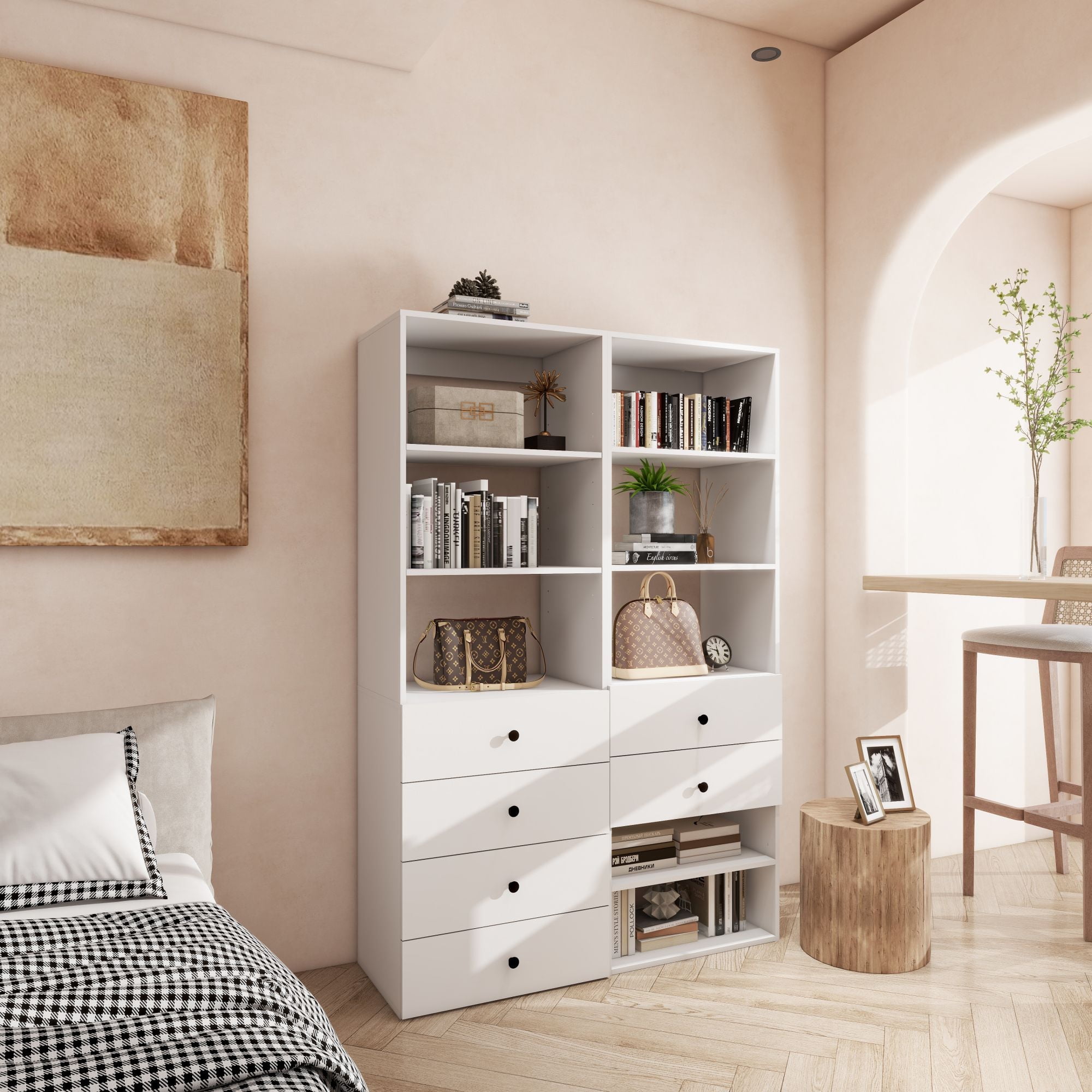 VivaVista Closet Modules: Wardrobe ClosetDouble Hanging Unit with 2 ...