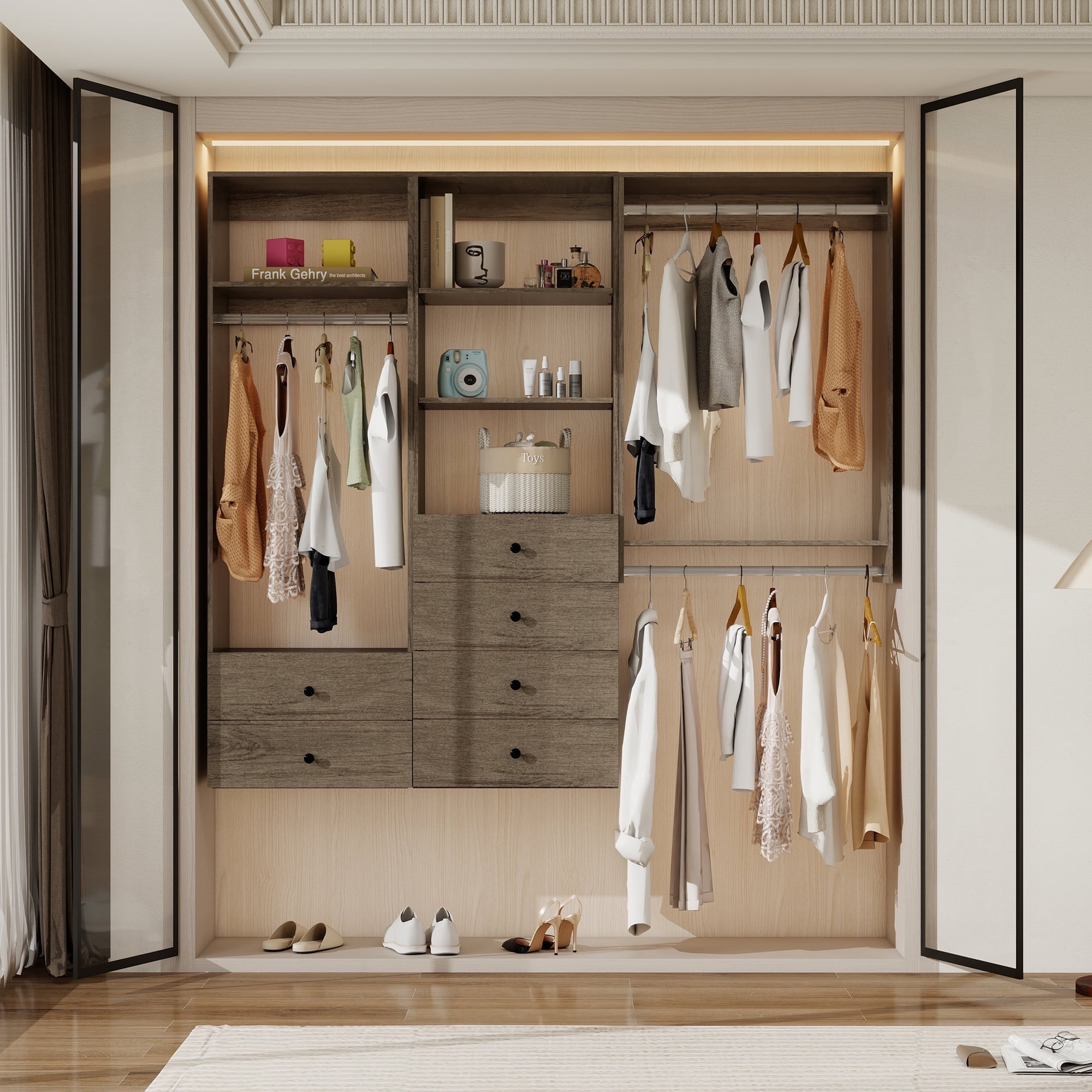 VivaVista Closet System with Drawers – Built in Closet Organizer ...