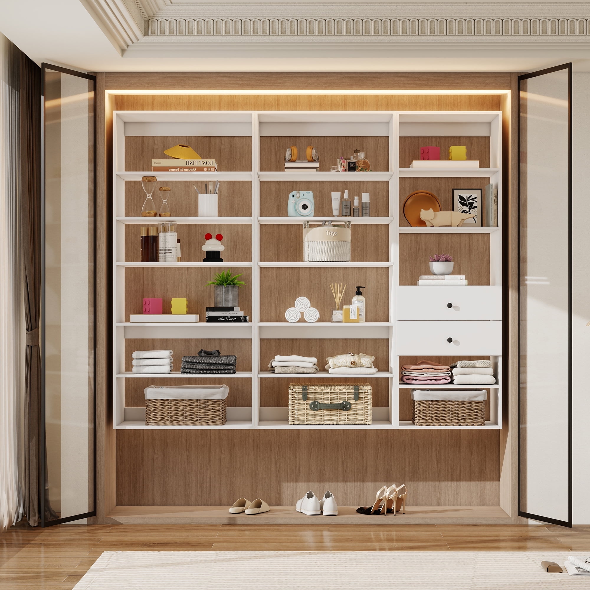 VivaVista Closet System With Drawers – Built in Closet Organizer ...