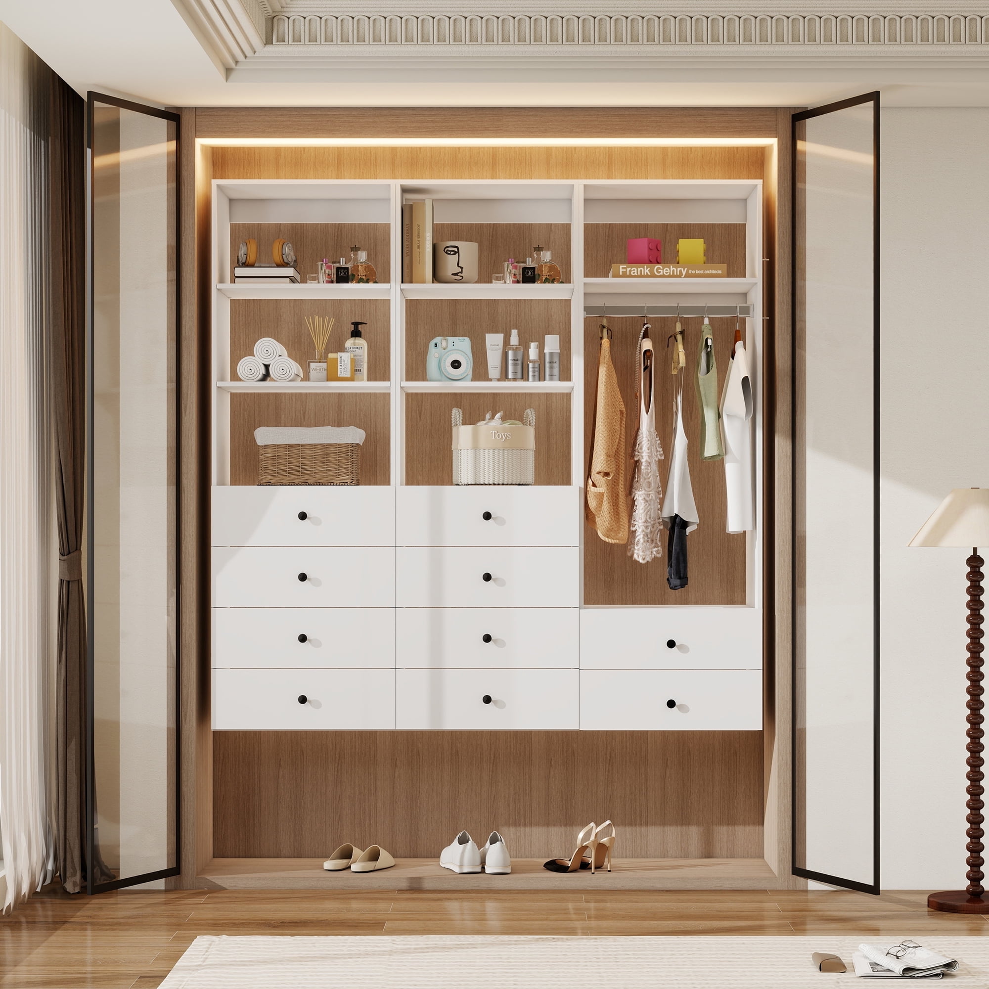 VivaVista Closet System With Drawers – Built in Closet Organizer ...