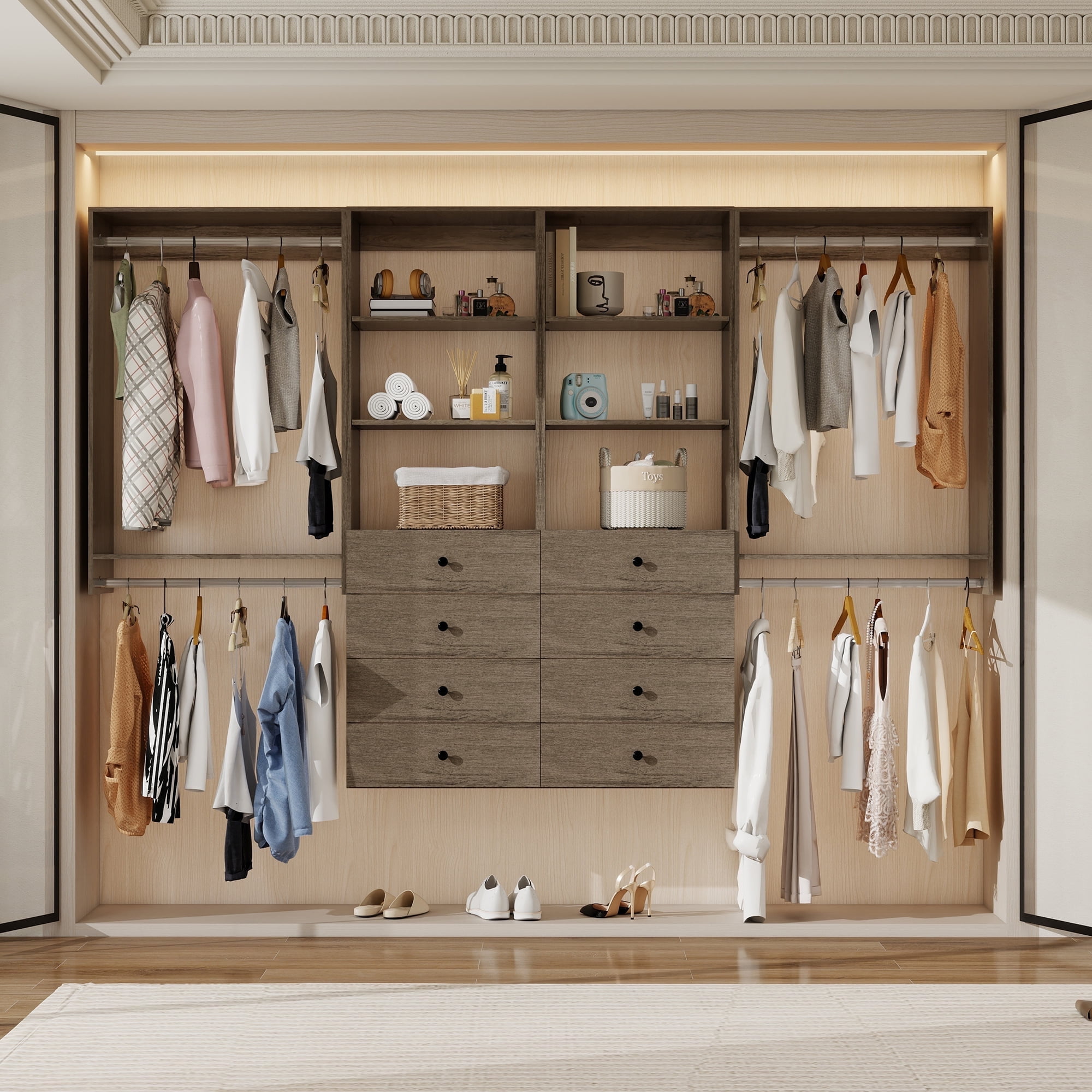 VivaVista Closet System With Drawers and Shelves – Built in Closet ...