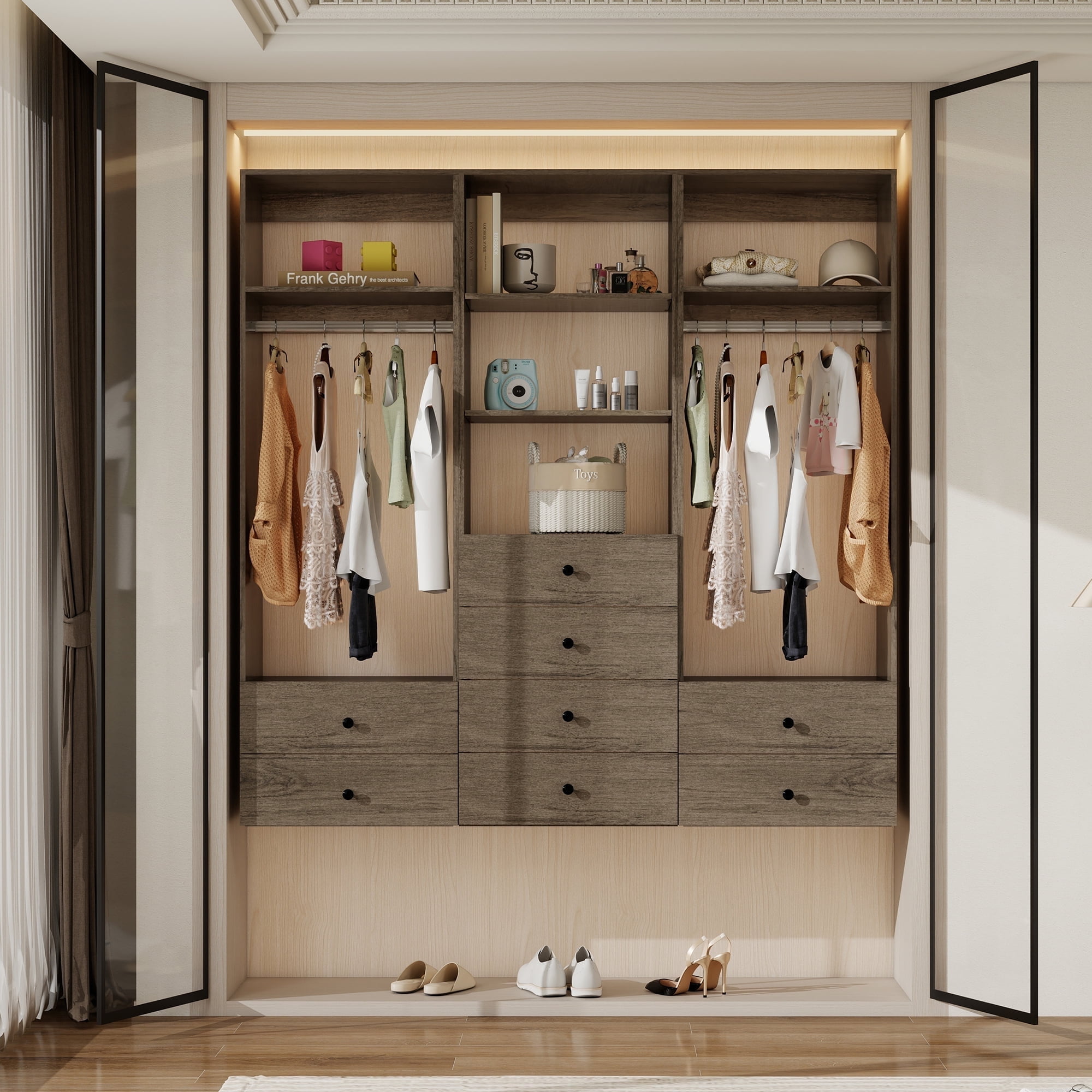 VivaVista Closet System With Drawers and Shelves – Built in Closet ...
