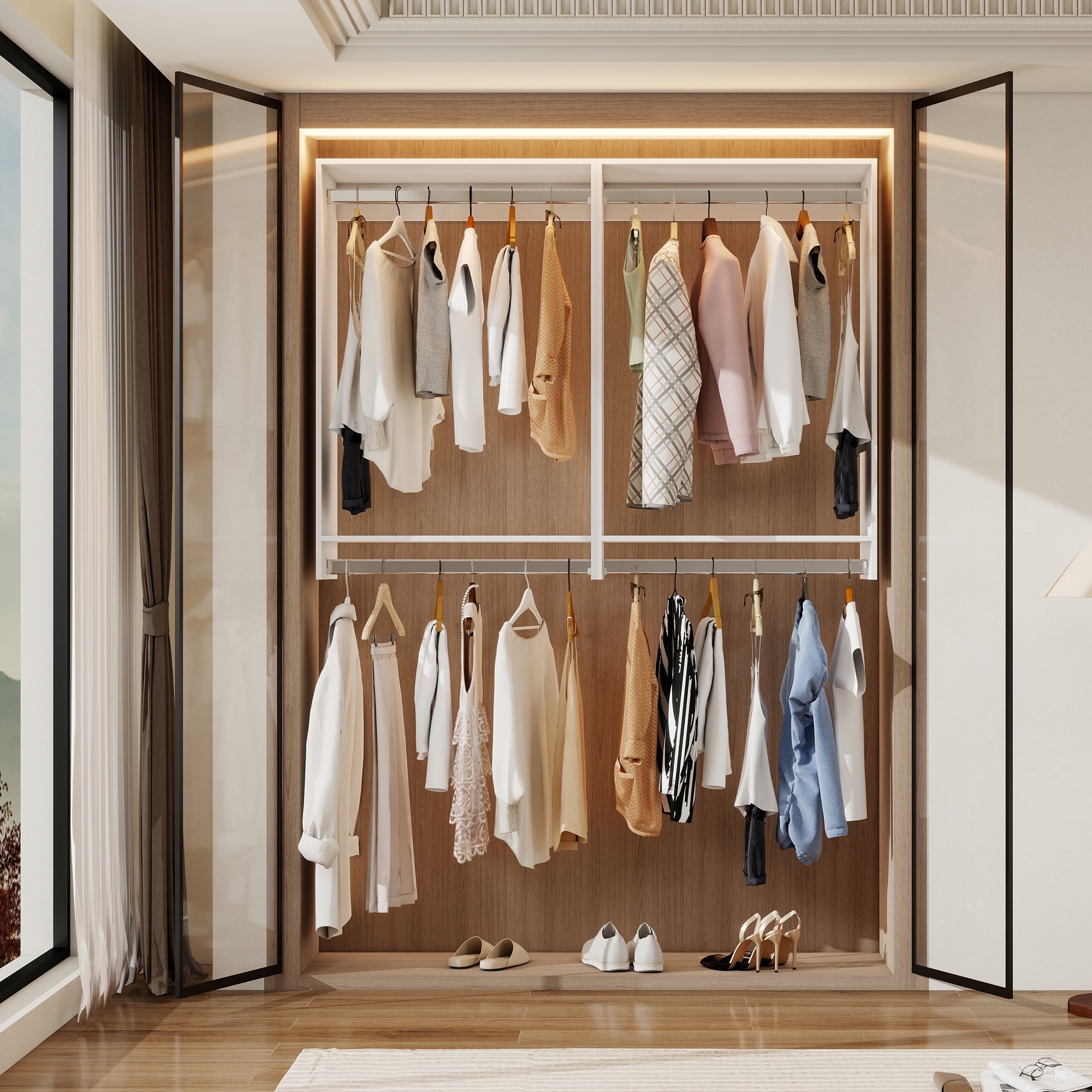 VivaVista Wall Mount Closet System, Sophshelter Closet Organizers and ...