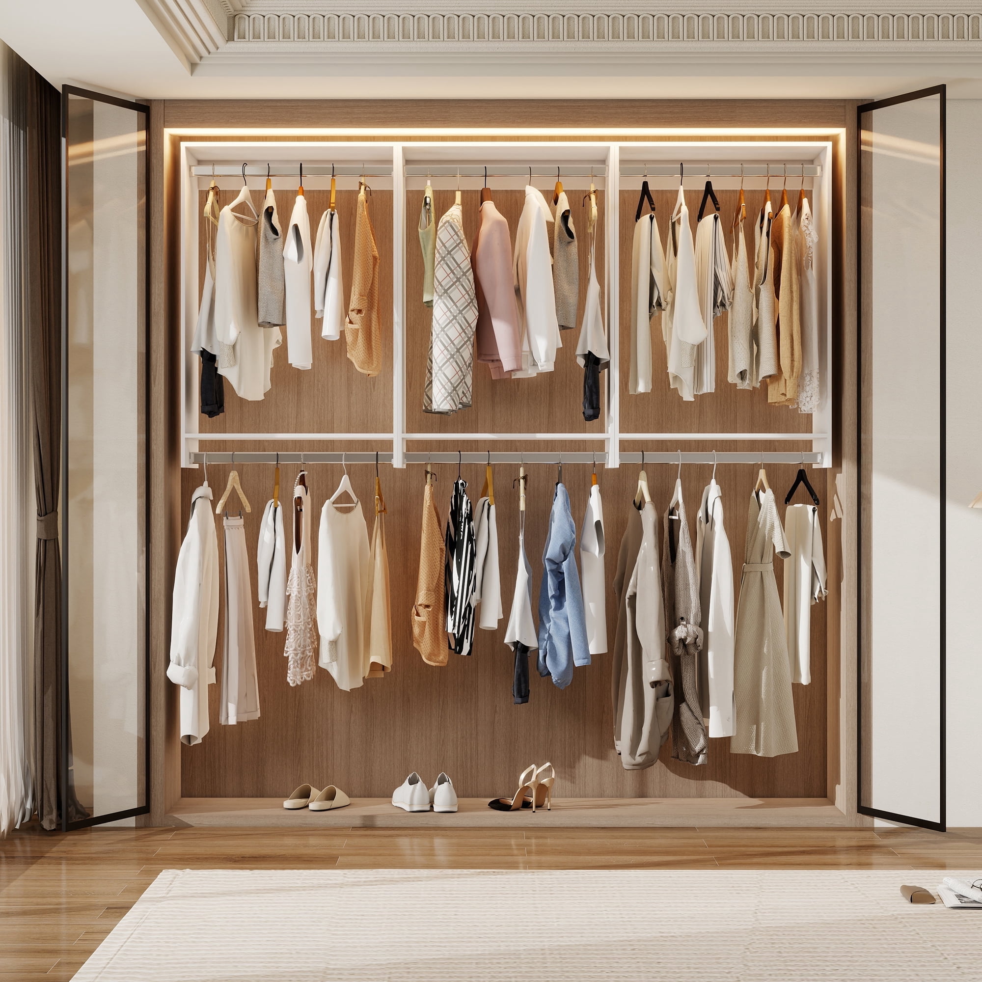 VivaVista Wall Mount Closet System, Sophshelter Closet Organizers and ...