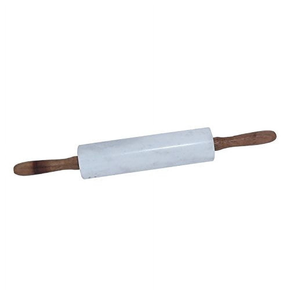 Vivace White Marble Wood Rolling Pin - Walmart.com