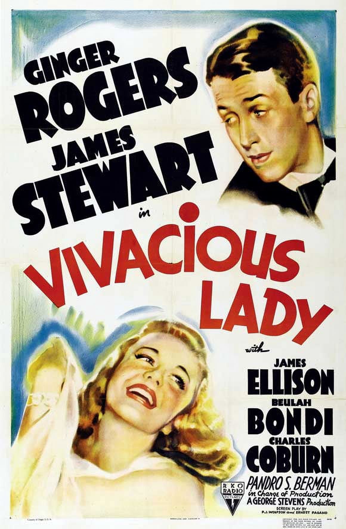 Vivacious Lady - movie POSTER (Style A) (11" x 17") (1938) - Walmart.com