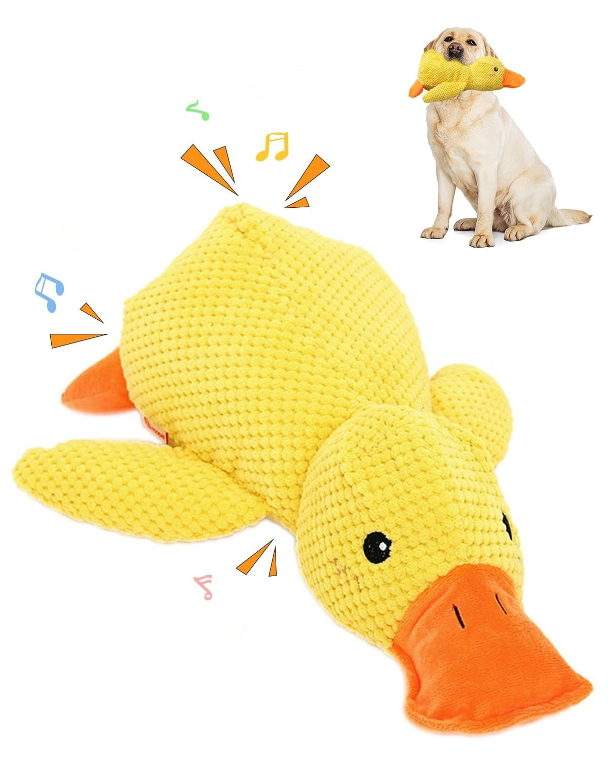 Vivahine Calming Duck Toy, The Mellow Dog Calming Duck Dogs' Emotional ...