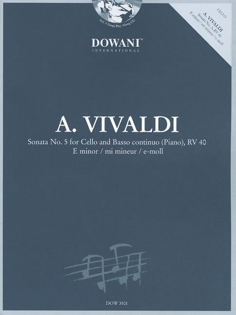 Vivaldi: Sonata No. 5 for Cello and Basso Continuo (Piano) in E Minor, RV 40 - Walmart.com