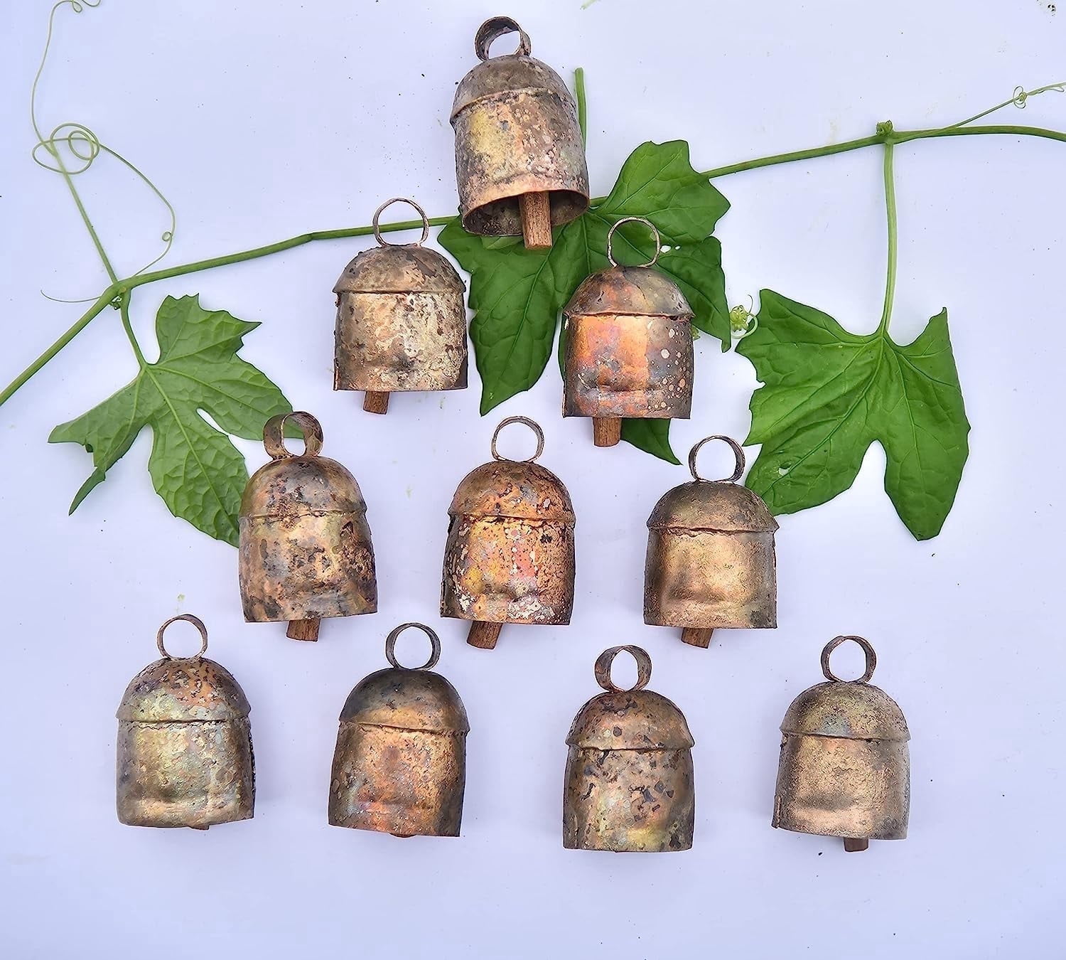 Vivanta 10-Pack Mini Crafting Gold Tin Bells – 2" Vintage Farmhouse ...