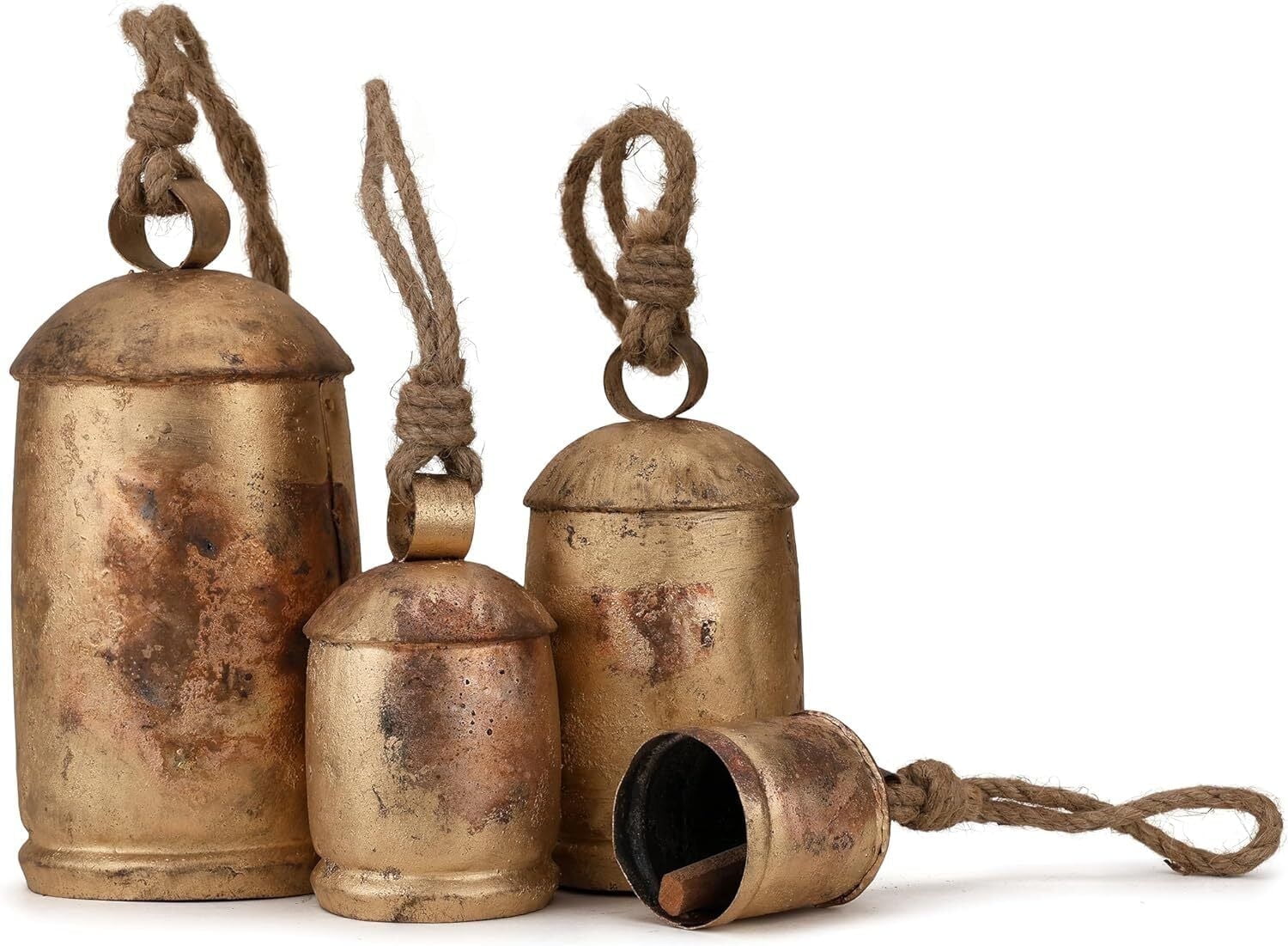 Vivanta Christmas Decor Cow Bells for Doors & Knobs - Giant Metal ...
