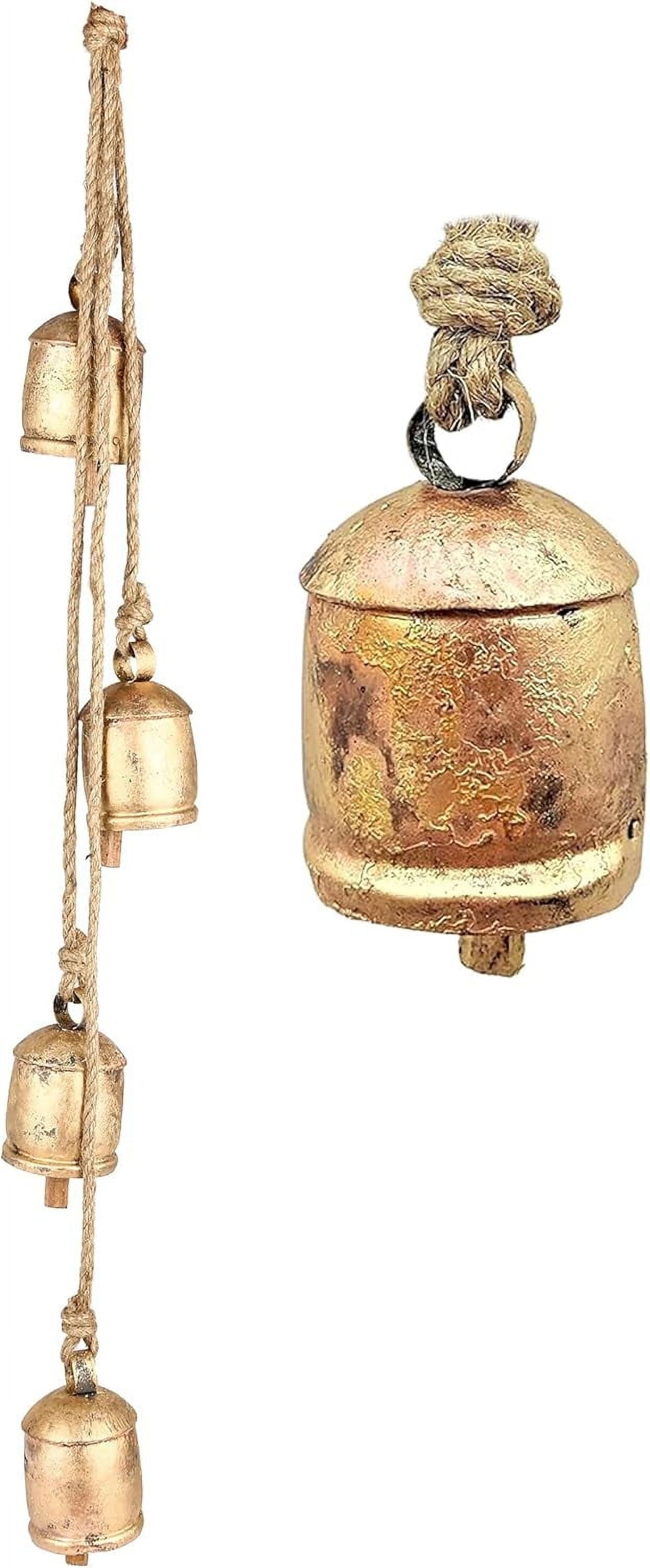 Vivanta Giant Cow Bells Set Rustic Vintage Lucky Harmony Cluster ...