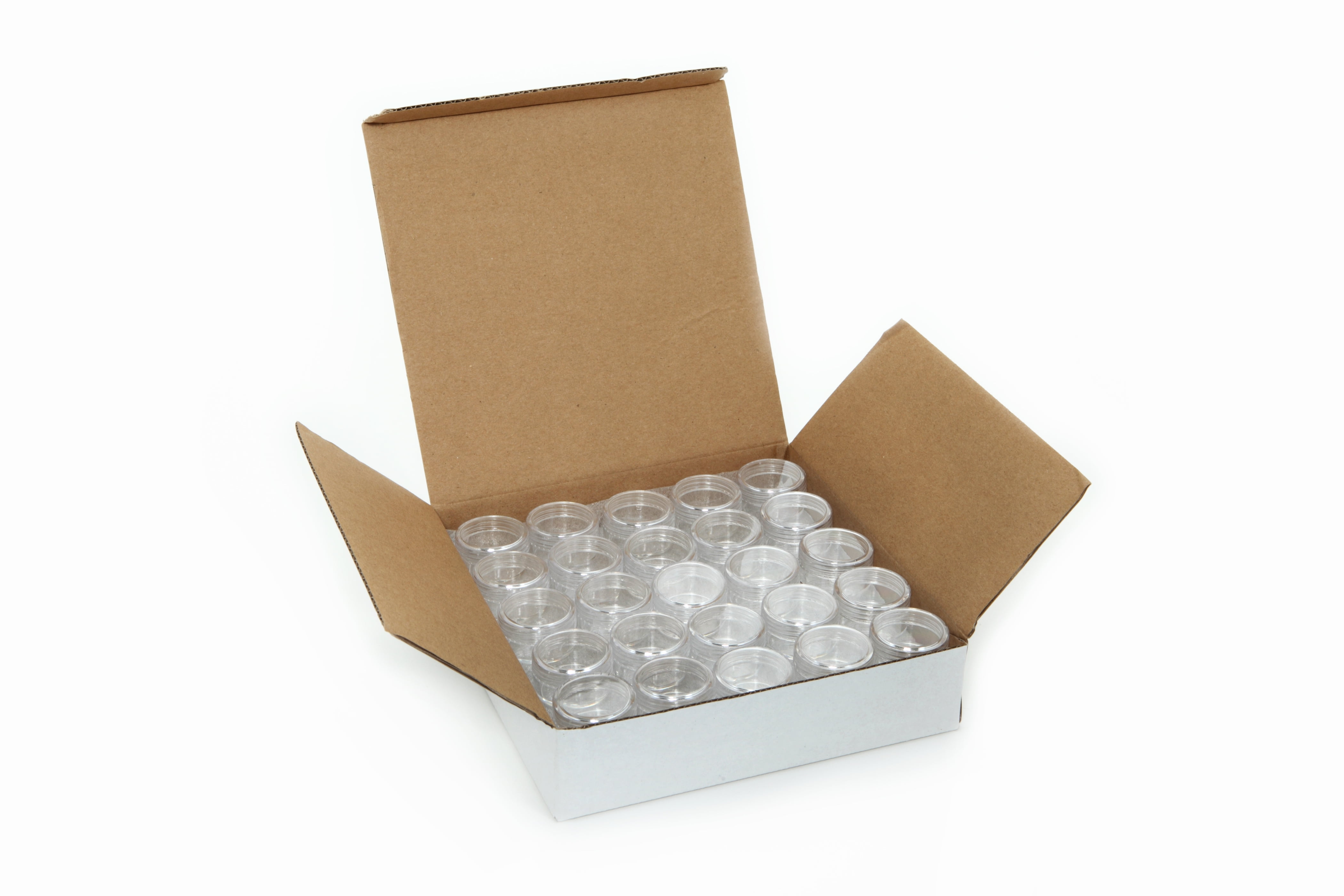 Vivaplex, 50, Clear, Empty, 5 Gram Plastic Pot Jars, Cosmetic ...