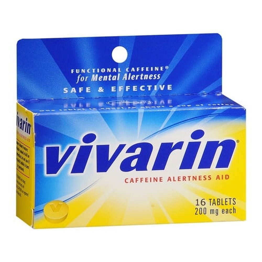 Vivarin Caffeine Alertness Aid Tablets - 16 Ea, 3 Pack - Walmart.com