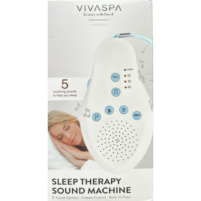 Vivaspa Sleep Therapy Sound Machine 5 Soothing Sounds With Timer ...