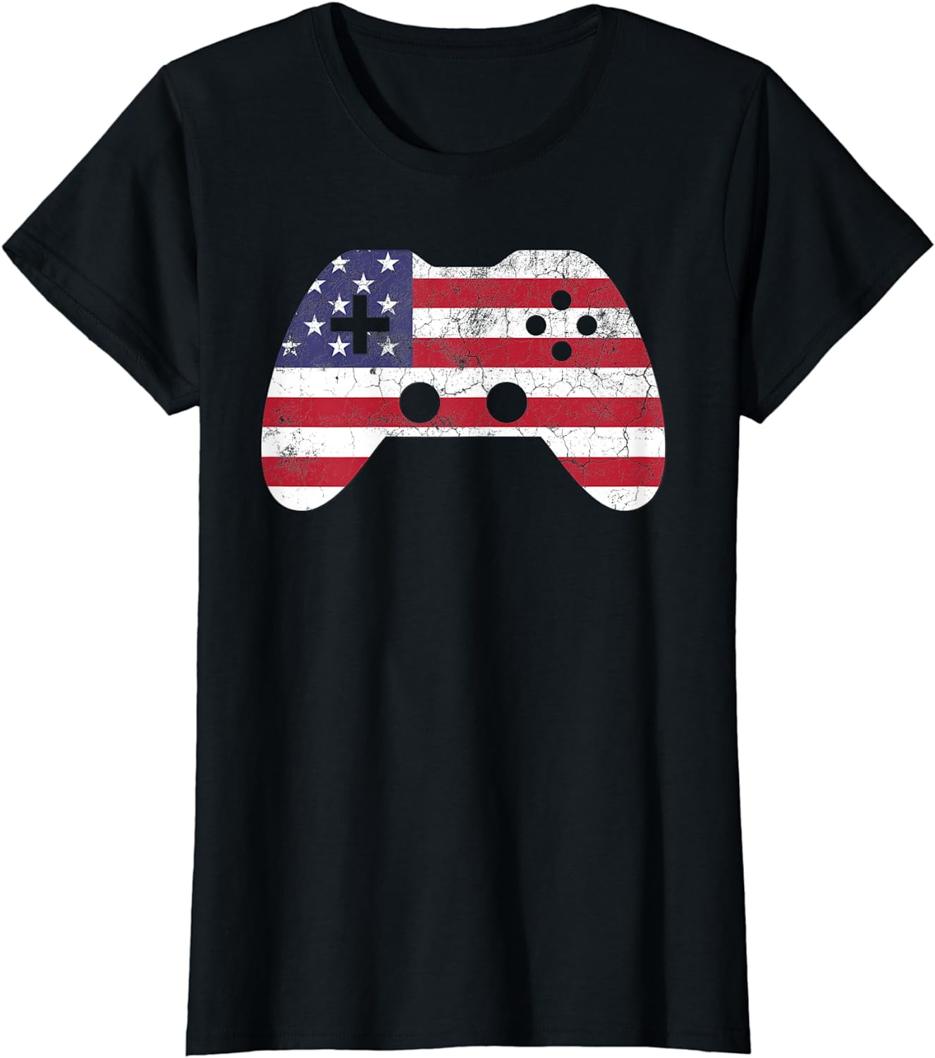 Vivay 4th Of July T Shirt Video Game Gamer Kids Boys Men USA T-Shirt ...