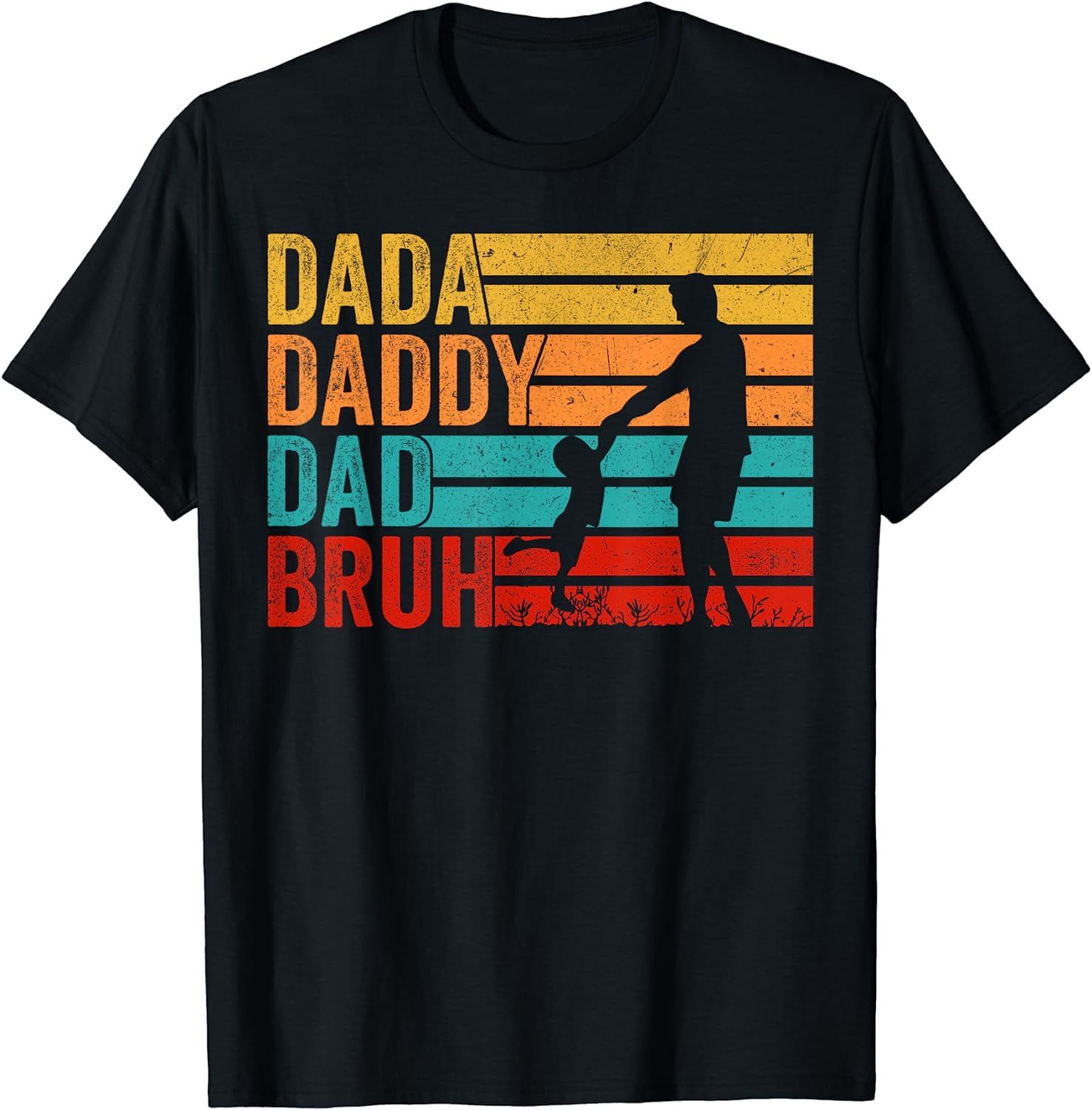 Vivay Mens Men Dada Daddy Dad Bruh Fathers Day Vintage Funny Father T ...