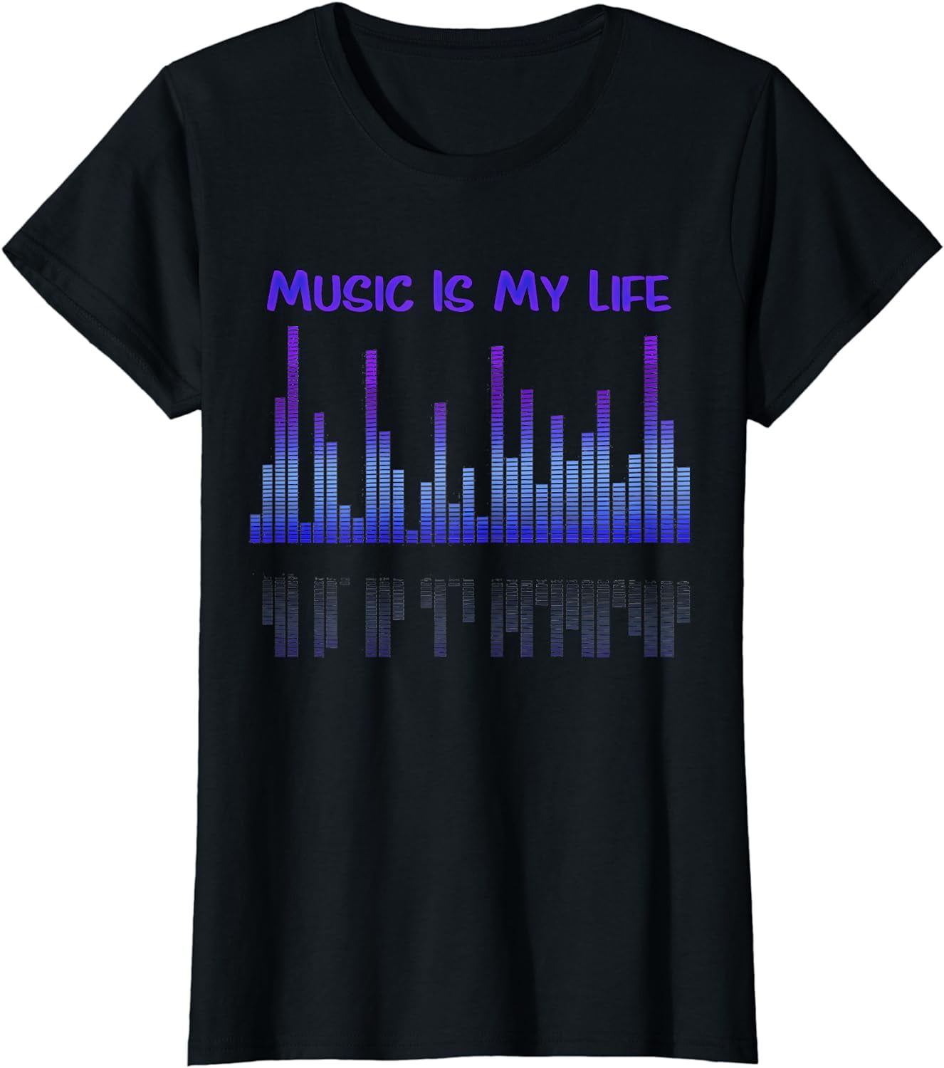 Vivay Music Is My Life Equalizer DJ Funny Gift Idea Quotes Shirt ...