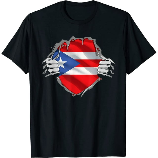 Vivay Puerto Rico Roots Flag Heritage Puerto Rican DNA Veteran T-Shirt ...