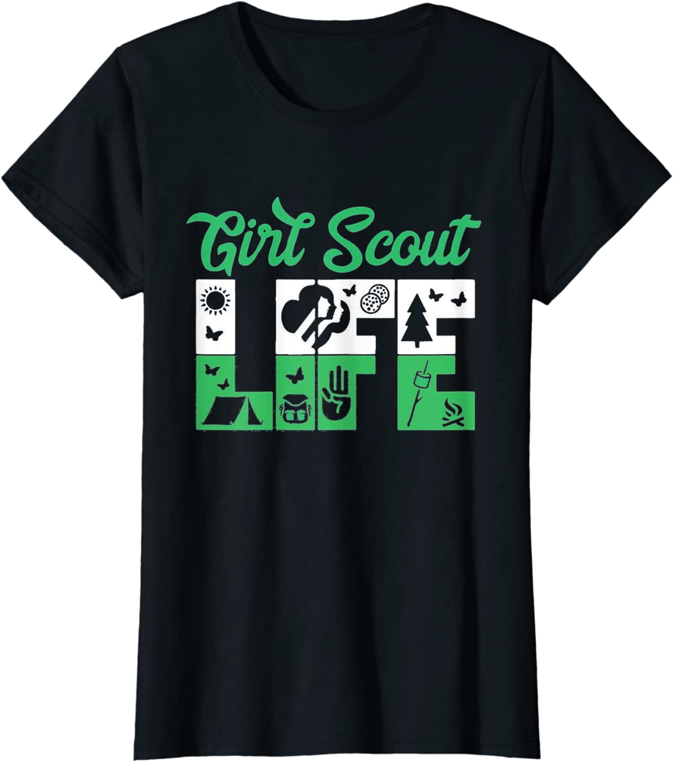 Vivay Scout Cookie Girl Life Troop Leader Momlife Gift T-Shirt ...
