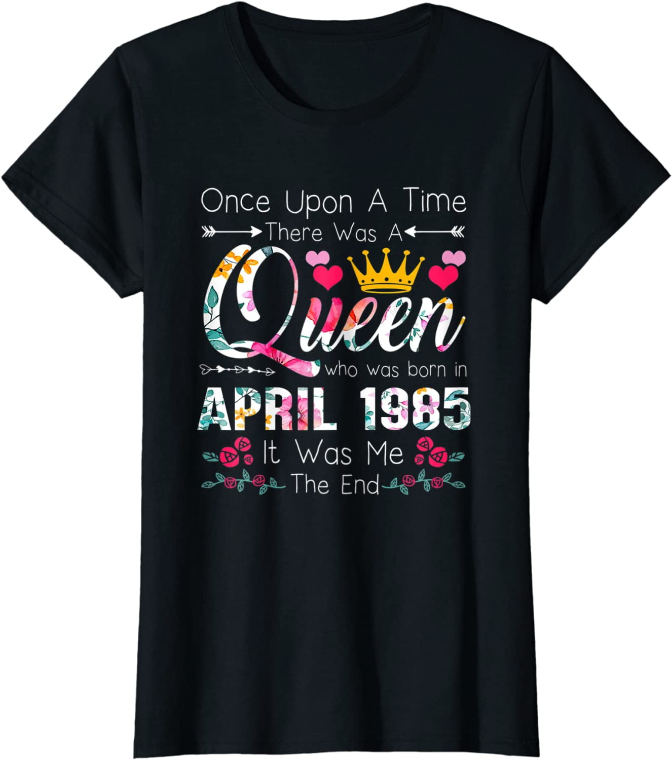 Vivay Womens 38 Years Birthday Girls 38th Birthday Queen April 1985 T ...