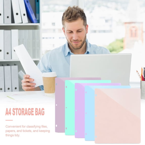 Vivcore A4 Binder Dividers with Pockets 3 Ring Binder Pockets Tabs ...
