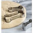 Vivcore Dog Bone Cookie Cutter 3 Piece Silver Stainless Steel Pet Treat ...