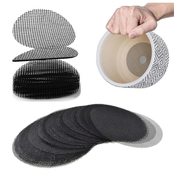 Vivcore Flower Pot Hole Mesh Pads Drainage Mesh Net for Potted Plants ...