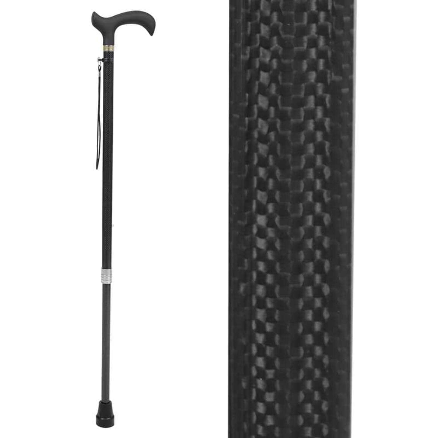 Vive Adjustable Carbon Fiber Walking Cane for Elderly Men & Women ...