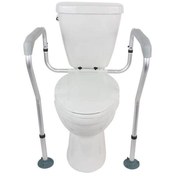 Vive Toilet Safety Rails – Adjustable Grab Bars & Frame for Seniors ...