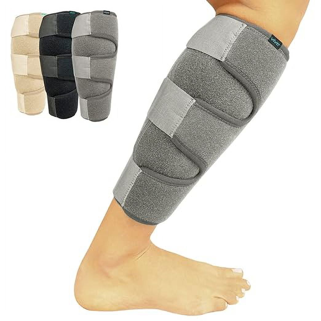 Vive Calf Brace - Adjustable Shin Splint Support - Lower Leg ...