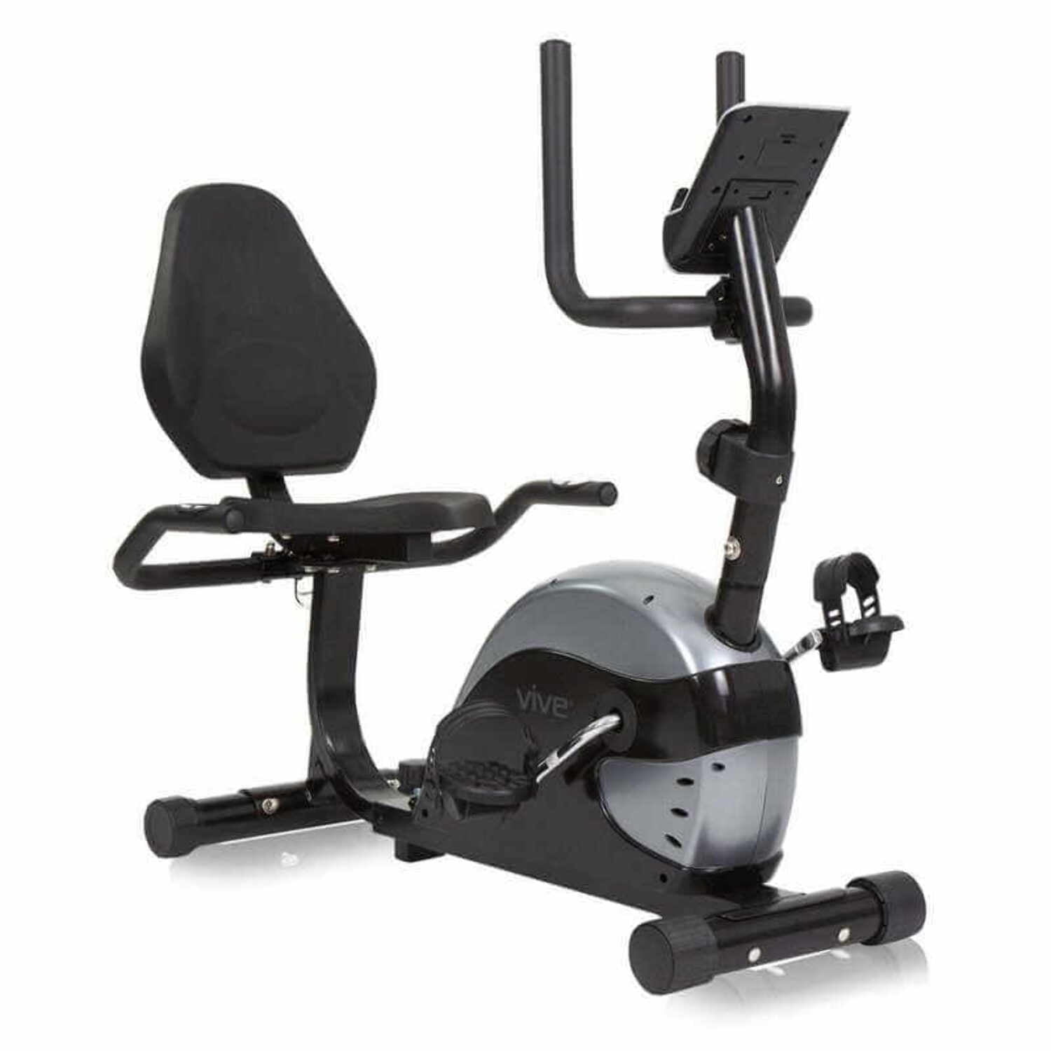 Vive Recumbent Exercise Bike with Adjustable Resistance and LCD Display ...