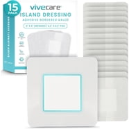 Gauze Care Island Dressing Bordered Gauze 4x4", 28 Pcs, Non-Stick Pad ...