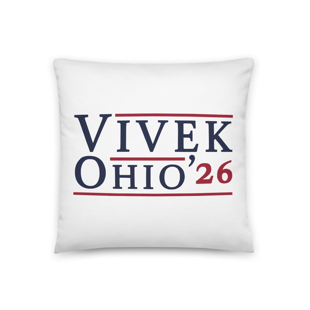 Vivek 2026 Basic Pillow, Vivek Ramaswamy for Governor of Ohio 2026 (18 ...
