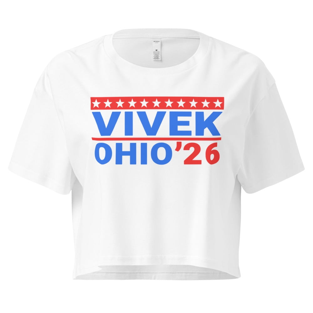 Vivek 2026 Governor Election Women’s Crop Top, Vivek Ramaswamy for ...